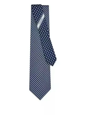 FERRAGAMO Printed Silk Neck Tie