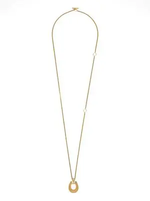 JIL SANDER Horseshoe Pendant Necklace - Gold