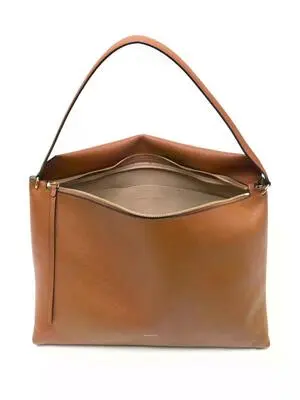 WANDLER Penelope Zip-up Shoulder Bag - Brown