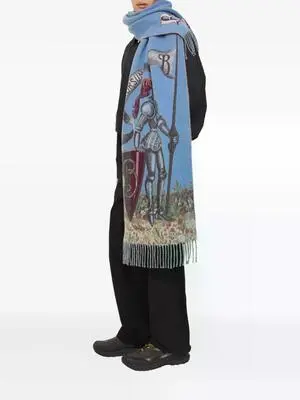 Burberry Knight Portrait Cashmere Scarf