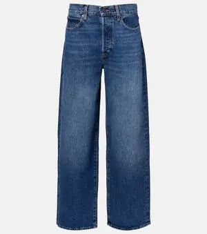 FRAME X Amelia Gray Detour High-rise Wide-leg Jeans - Blue