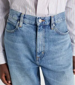 FRAME X Amelia Gray Jort High-rise Denim Shorts