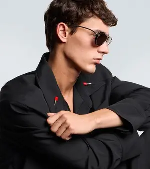 Bottega Veneta Knot Aviator Sunglasses - Brown