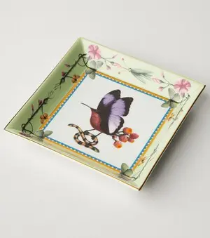 La DoubleJ Butterbird Porcelain Decorative Tray Beto Val