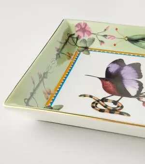 La DoubleJ Butterbird Porcelain Decorative Tray Beto Val