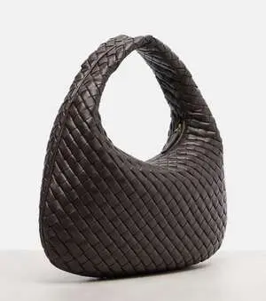 Bottega Veneta Small Leather Shoulder Bag - Brown