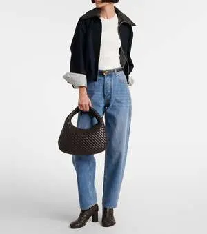 Bottega Veneta Small Leather Shoulder Bag - Brown