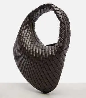 Bottega Veneta Small Leather Shoulder Bag - Brown