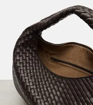 Bottega Veneta Maxi Veneta Large Shoulder Bag - Brown