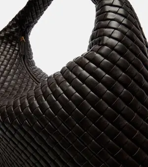 Bottega Veneta Maxi Veneta Large Shoulder Bag - Brown