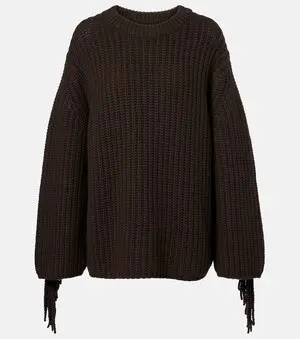 LISA YANG Hilma Fringed Oversized Sweater