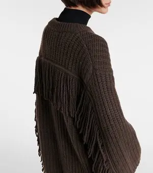 LISA YANG Hilma Fringed Oversized Sweater