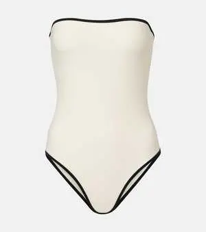 Jade Swim Sienna Strapless Swimsuit - White