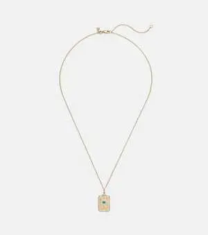 SYDNEY EVAN Eye Tarot Card Pendant Necklace - Gold