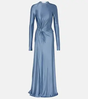 Victoria Beckham Jersey Maxi Dress - Blue