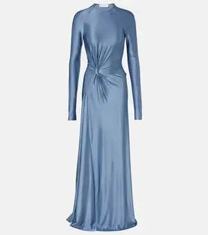 Victoria Beckham Jersey Maxi Dress - Blue