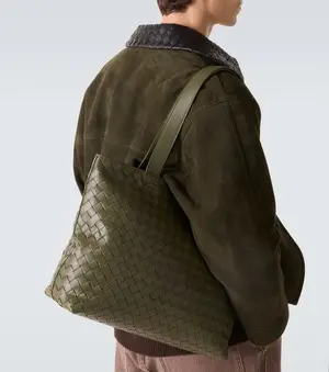 Bottega Veneta Intrecciato Small Leather Tote - Green
