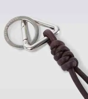 Bottega Veneta Leather Keychain - Brown