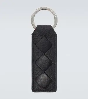 Bottega Veneta Intrecciato Leather Keychain
