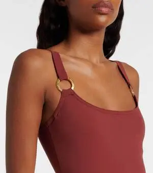 KARLA COLLETTO Luca Ring-detail One-piece Swimsuit - Brown