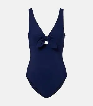 KARLA COLLETTO Basic One-piece Swimsuit - Blue