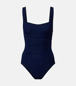 KARLA COLLETTO Basic One-piece Swimsuit - Blue