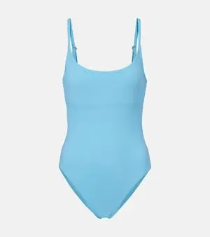 KARLA COLLETTO Basic One-piece Swimsuit - Blue