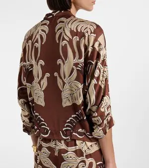 Poupette St Barth Azia Printed Top - Brown