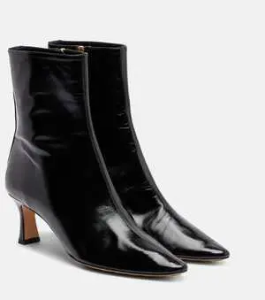 Bottega Veneta Sofia Leather Ankle Boots - Black