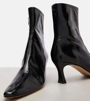 Bottega Veneta Sofia Leather Ankle Boots - Black