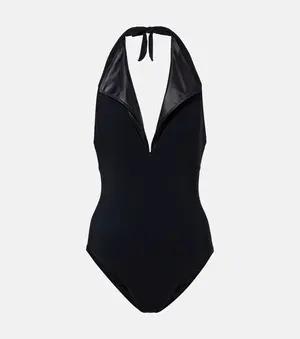 KARLA COLLETTO Emery Halterneck Swimsuit - Black