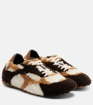 Bottega Veneta Orbit Flash Wool Sneakers - Brown