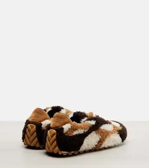 Bottega Veneta Orbit Flash Wool Sneakers - Brown