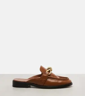 Bottega Veneta Astaire Knot Leather Mules