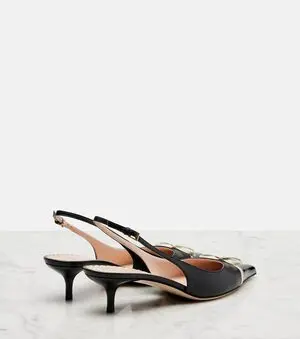 Valentino Garavani Bepointy Leather Slingback Pumps
