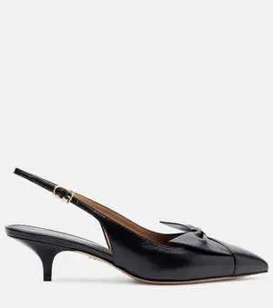 FERRAGAMO Felli 40 Leather Slingback Pumps