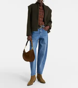 Isabel Marant Étoile Suede Cowboy Boots - Brown