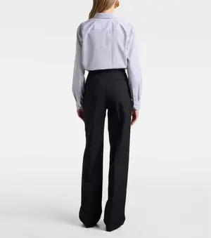 Saint Laurent Mid-rise Wool Straight Pants