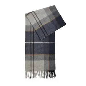 Barbour Carrbridge Tartan Scarf - Grey Midnight Tartan