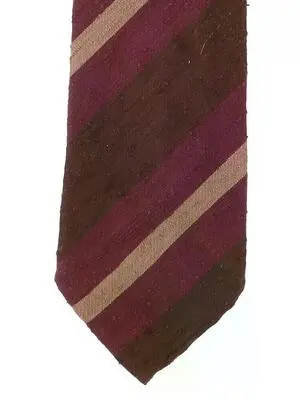 FINAMORE 1925 Striped Neck Tie - Red