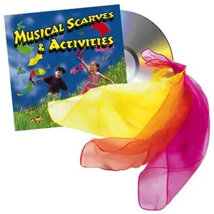 KAPLAN EARLY LEARNING COMPANY Musical Scarves & Physical Activity Cd Set