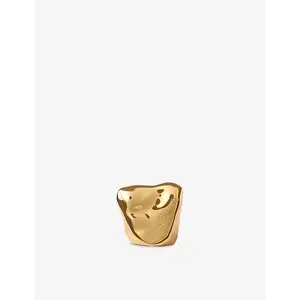 Claudie Pierlot Heart Steel Signet Ring - Gold