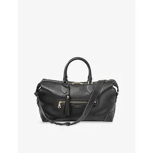 ASPINAL OF LONDON Hudson Leather Flight Bag - Black