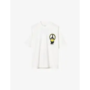 ALLSAINTS Screwed Graphic-print Short-sleeve Cotton T-shirt - Optic White