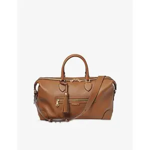 ASPINAL OF LONDON Hudson Leather Flight Bag - Tan