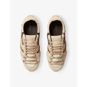 Claudie Pierlot Swing Suede Trainers - Ecru