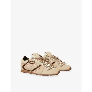 Claudie Pierlot Swing Suede Trainers - Ecru