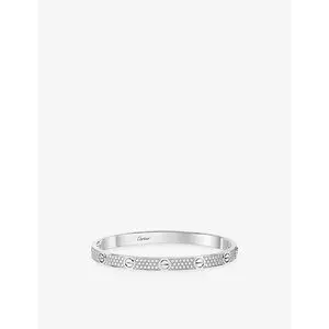 CARTIER Love Pavé Diamond Bracelet - White Gold