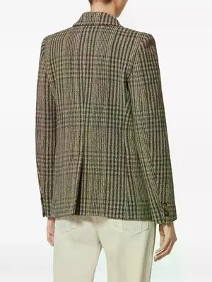MARANT ETOILE Kerstin Checked Blazer - Brown