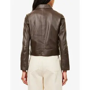 ME+EM Patch-pocket Leather Jacket